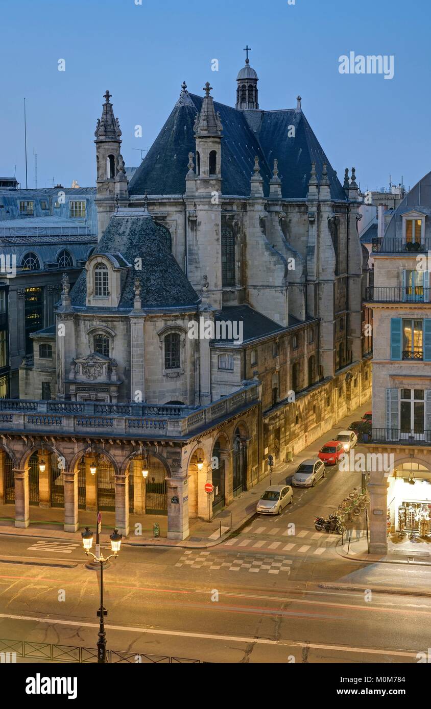 France,Paris,the protestant church of the Oratory of the Louvre Stock ...