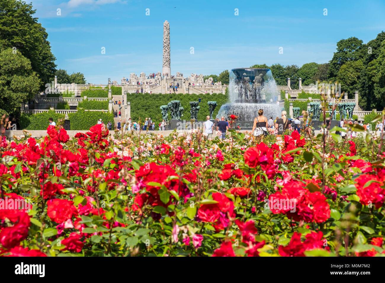 Norway,Oslo,statue in Frognerpark,which gathers 214 statues of the ...
