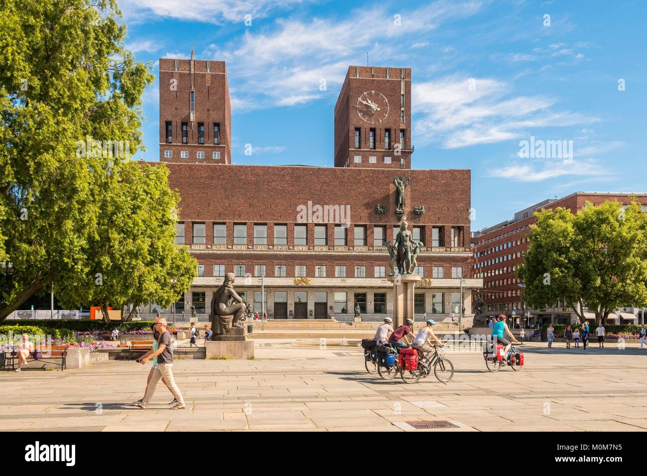 Norway,Oslo,City Hall (Radhuset Stock Photo - Alamy