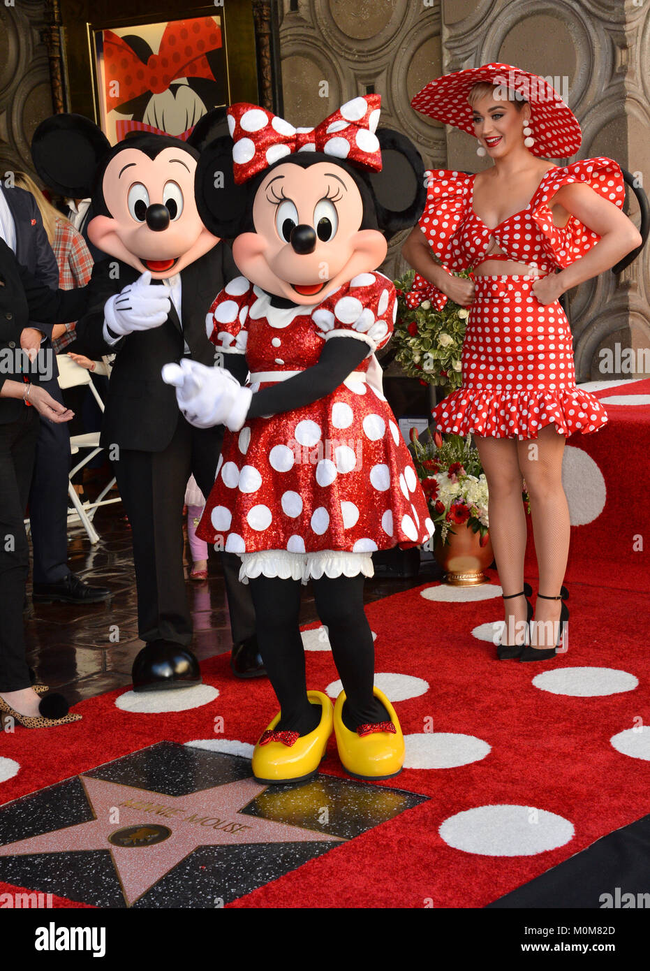 Los Angeles, USA. 22nd Jan, 2018. Katy Perry, Minnie Mouse & Mickey ...