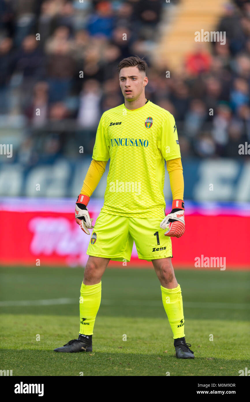 Bologna, Italy. 20th Jan, 2018. Alessandro Plizzari (Ternana) Football ...