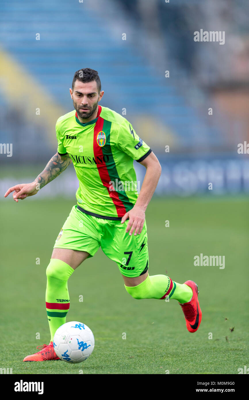 Bologna, Italy. 20th Jan, 2018. Giuseppe Statella (Ternana) Football ...