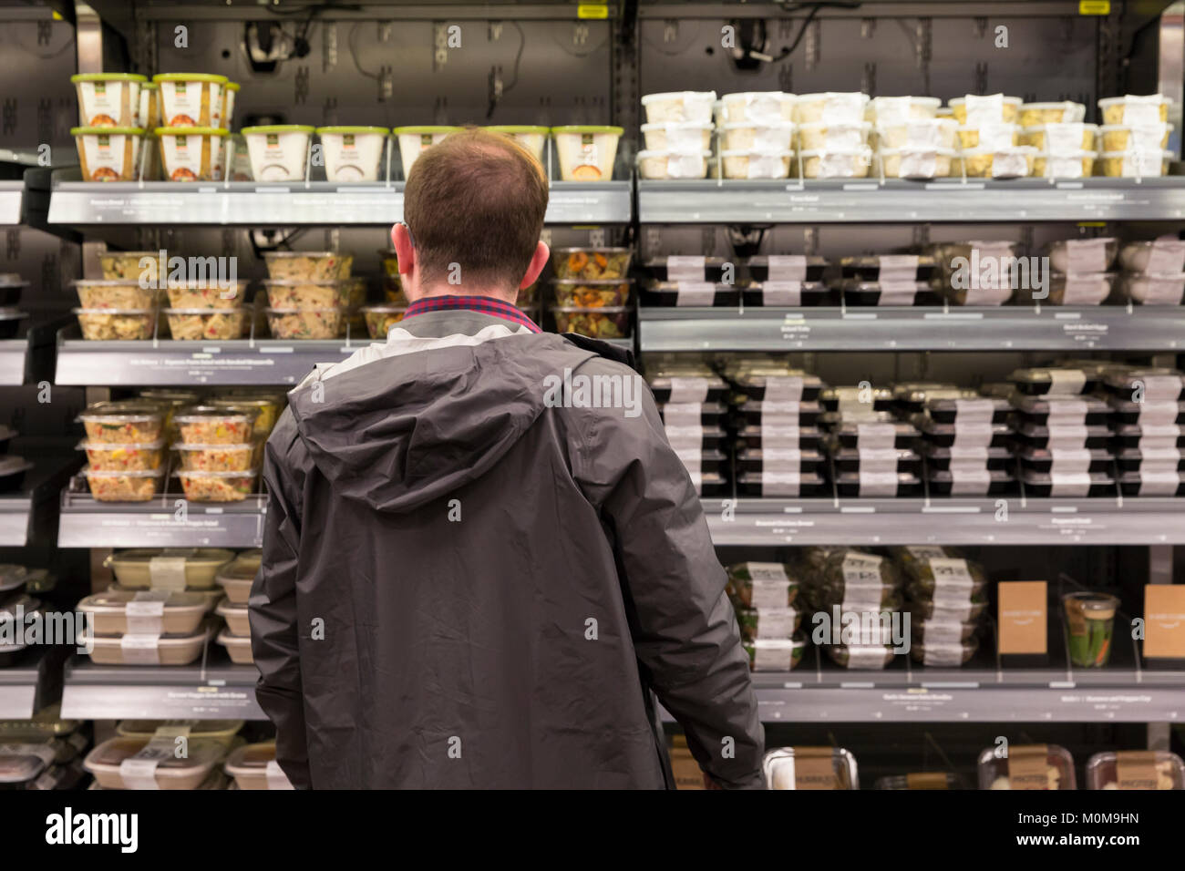 Seattle, United States. 22nd Jan, 2018. Amazon Go, Amazon's high-tech ...