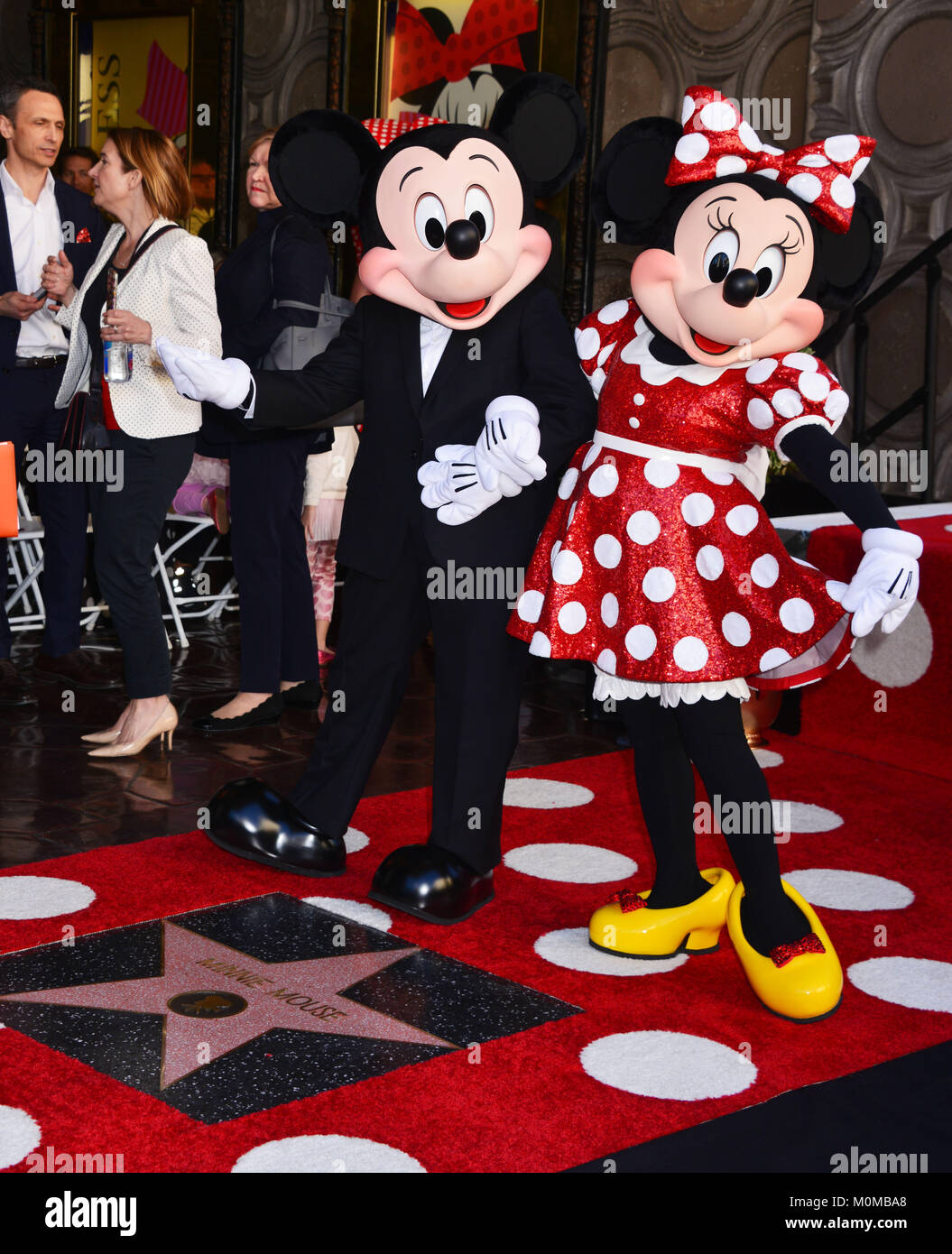 Los Angeles, USA. 22nd Jan, 2018. Minnie Mouse received the 2627th Star ...