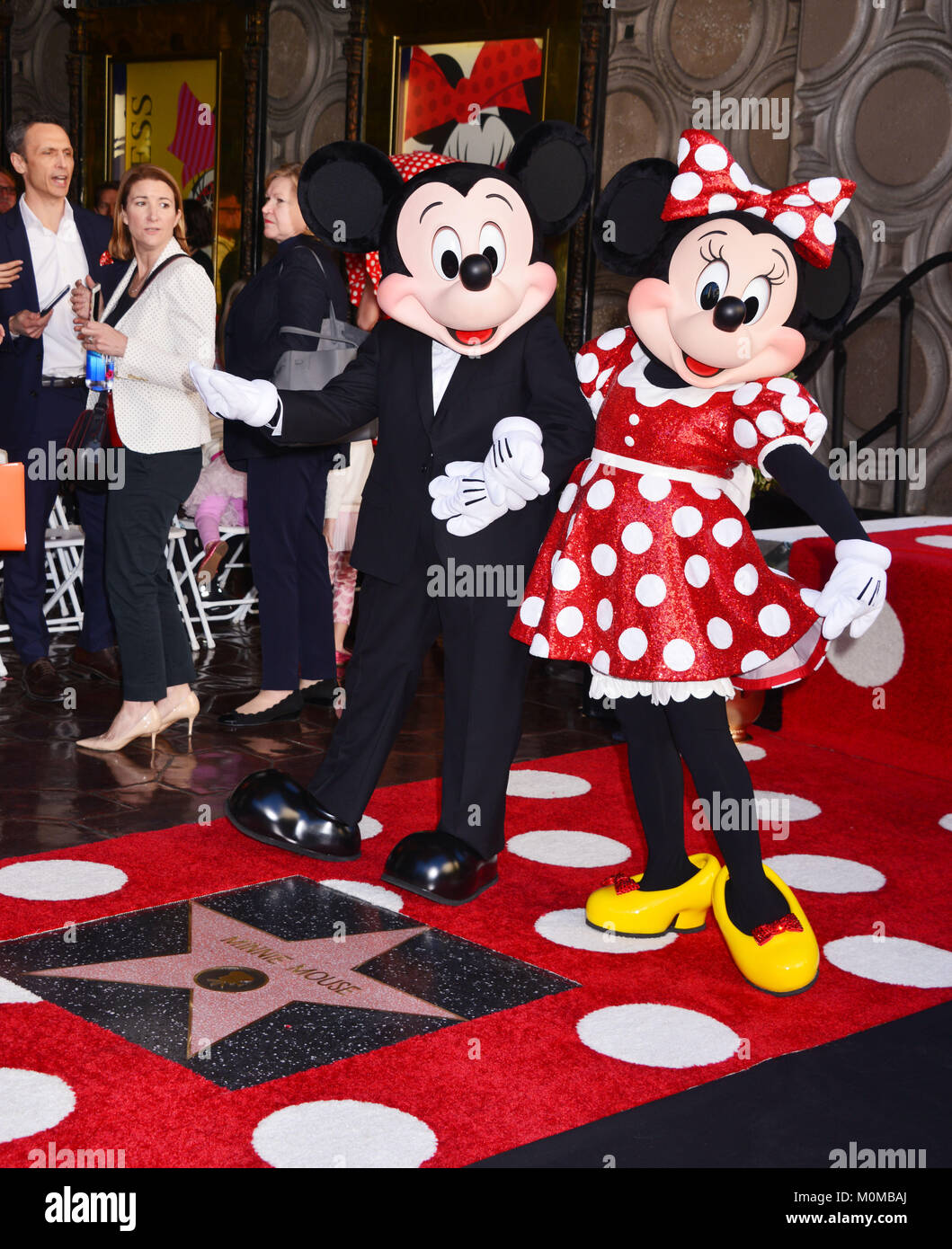Mickey mouse walk fame star hi-res stock photography and images - Alamy