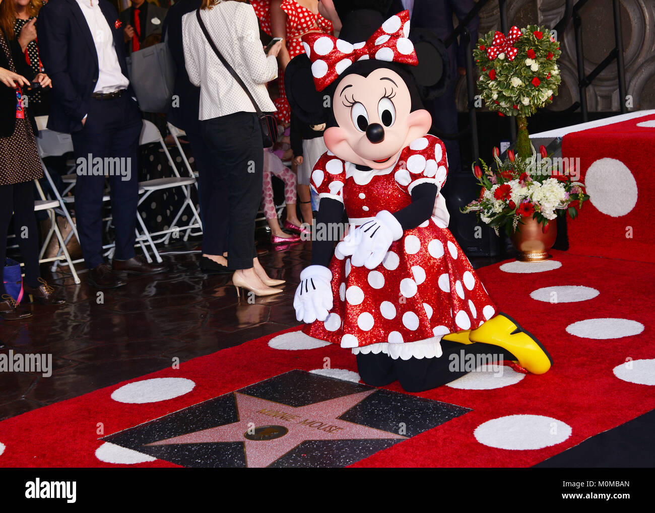 Los Angeles, USA. 22nd Jan, 2018. Minnie Mouse received the 2627th Star ...
