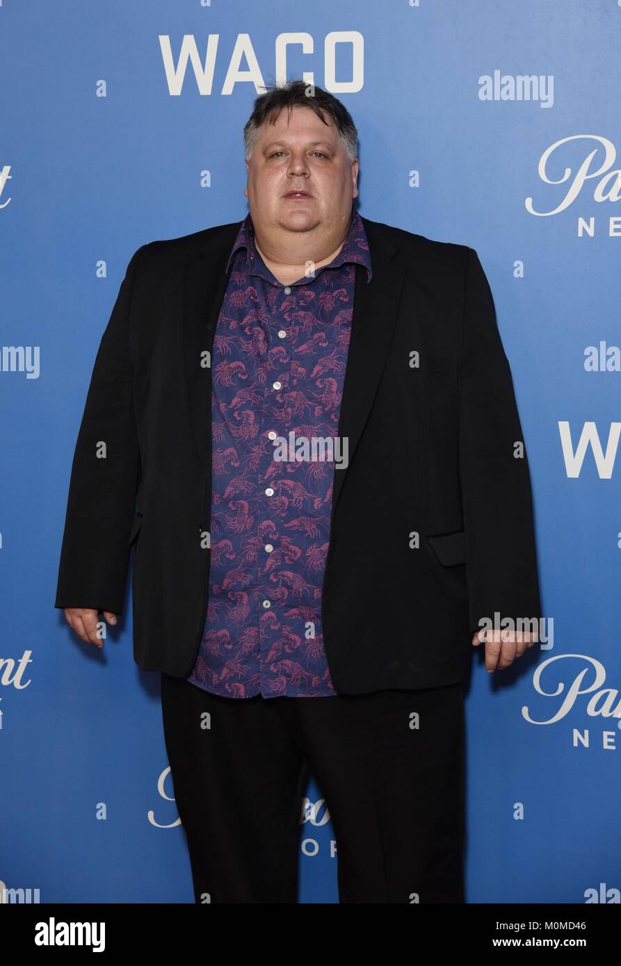 New York, NY, USA. 22nd Jan, 2018. David Thibodeau at arrivals for WACO ...