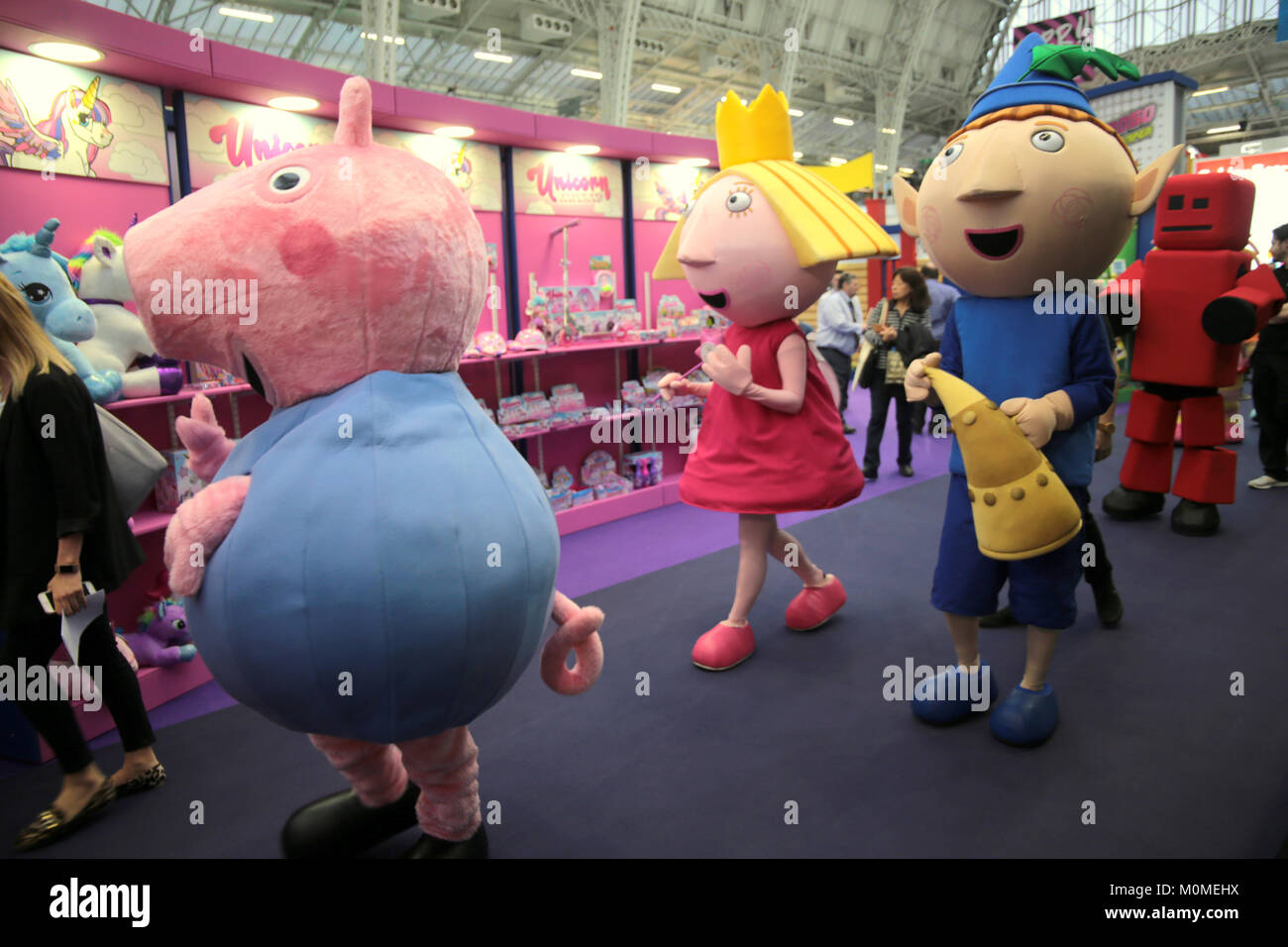 London, UK. 23rd Jan, 2018. The eagerly awaited Toy Fair costume ...