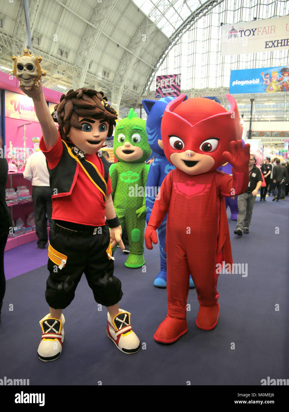 London, UK. 23rd Jan, 2018. The eagerly awaited Toy Fair costume ...