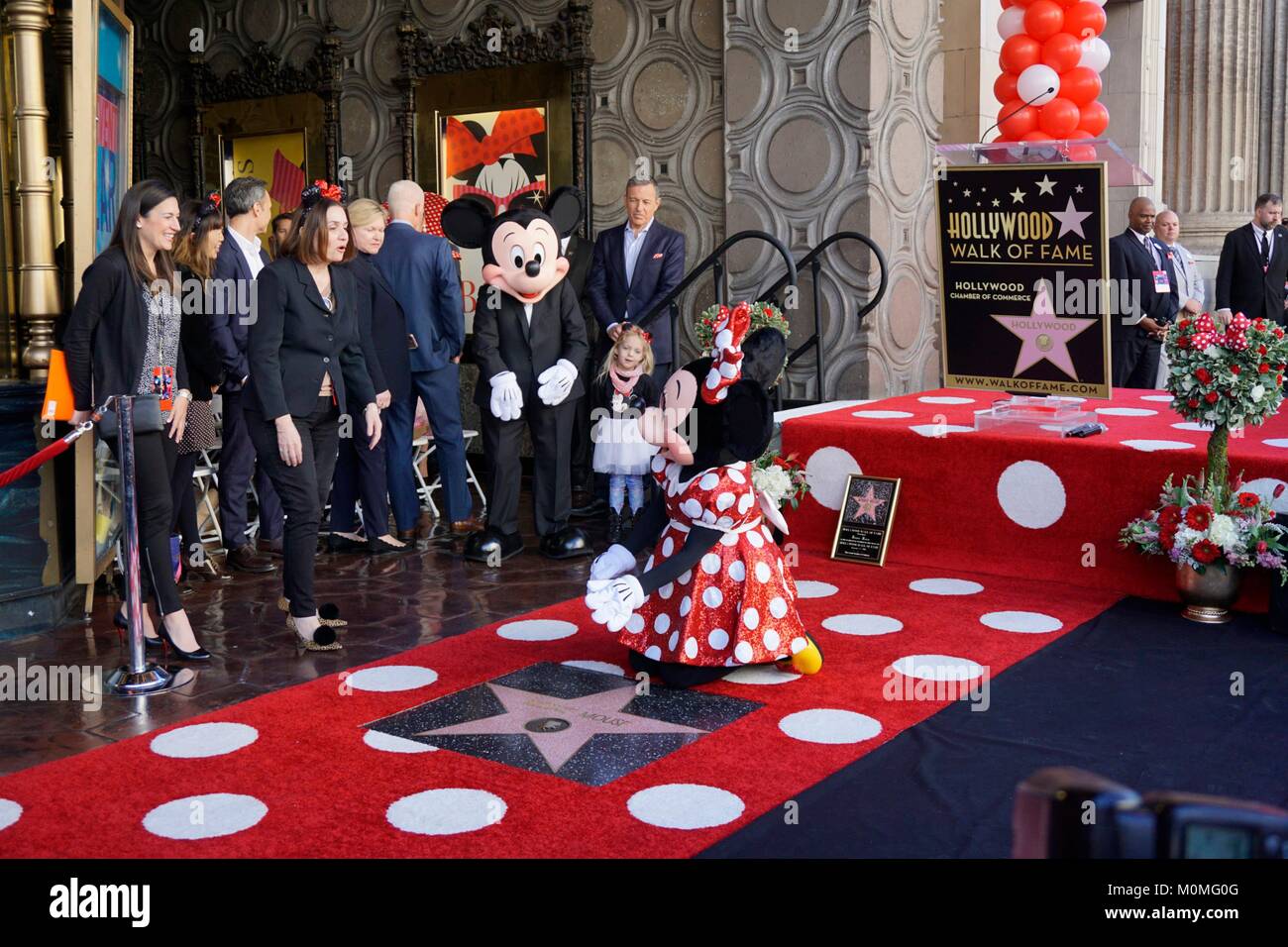 Los Angeles, CA, USA. 22nd Jan, 2018. Mickey Mouse, Minnie Mouse at the ...