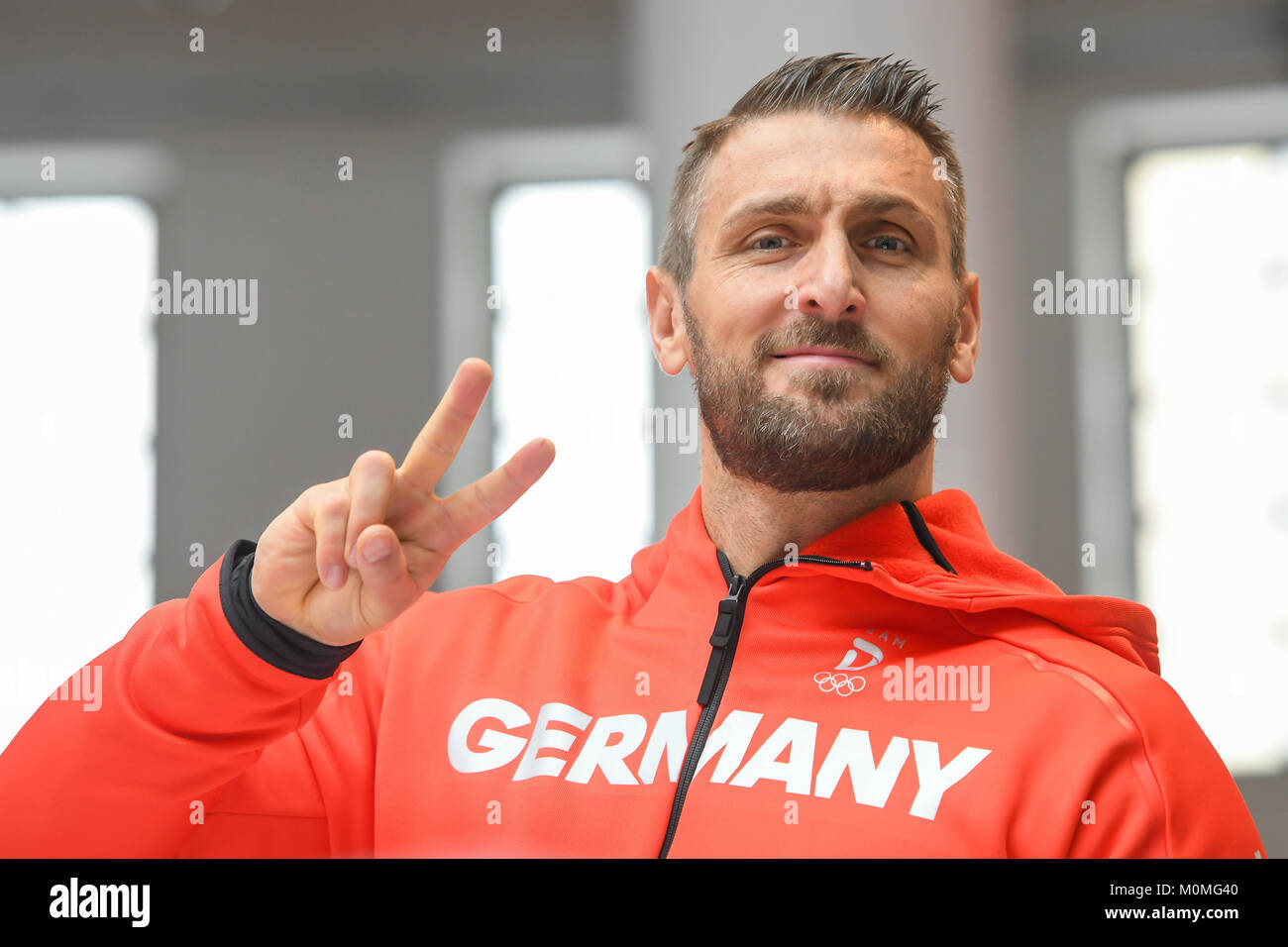 Munich, Germany. 22nd Jan, 2018. The bobsledder Kevin Kuske, seen ...