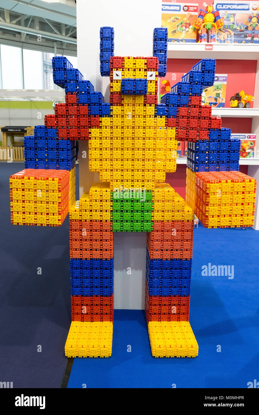 London, UK. 23rd Jan, 2018. Magformers character created for the Toy ...