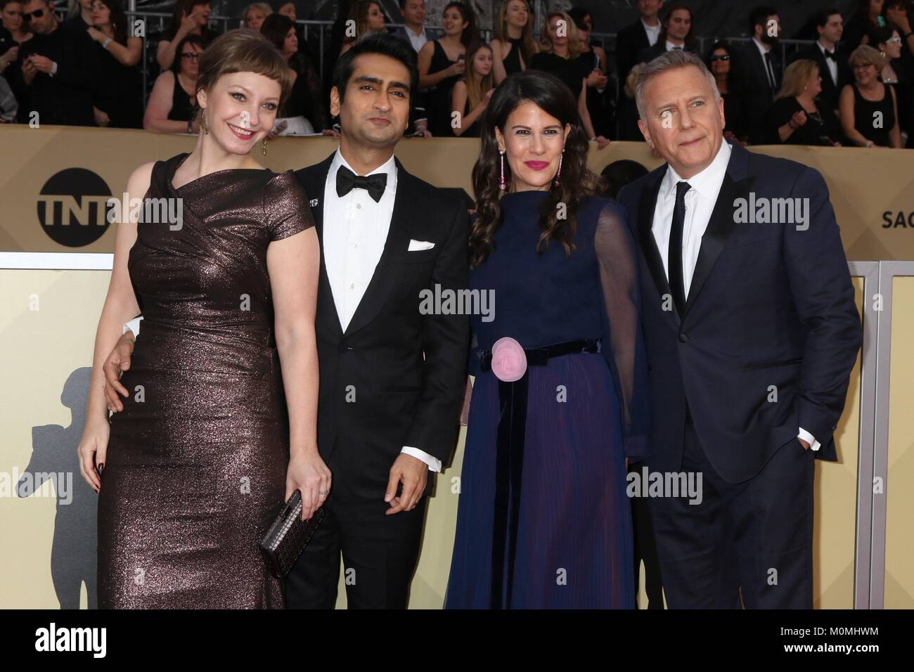 Los Angeles, CA, USA. 21st Jan, 2018. Emily V Gordon, Kumail Nanjiani ...