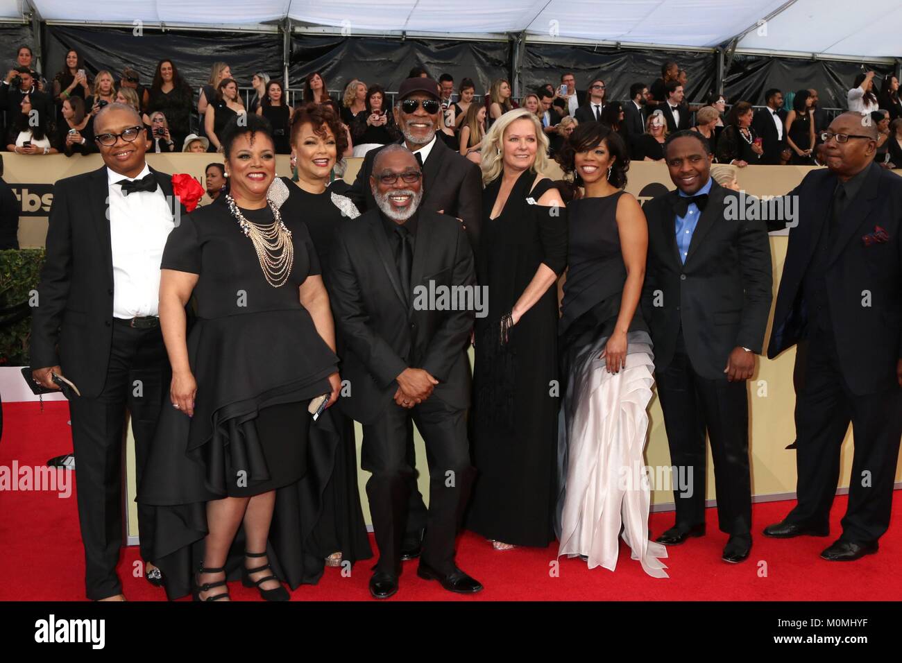 Morgan freeman and family hi-res stock photography and images - Alamy