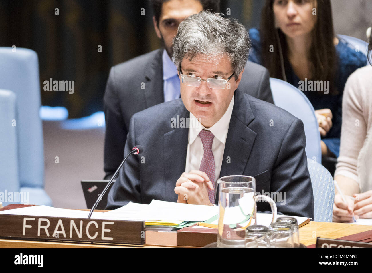 New York, NY, USA. 23rd Jan, 2018. FRANCOIS DELATTRE, Permanent ...