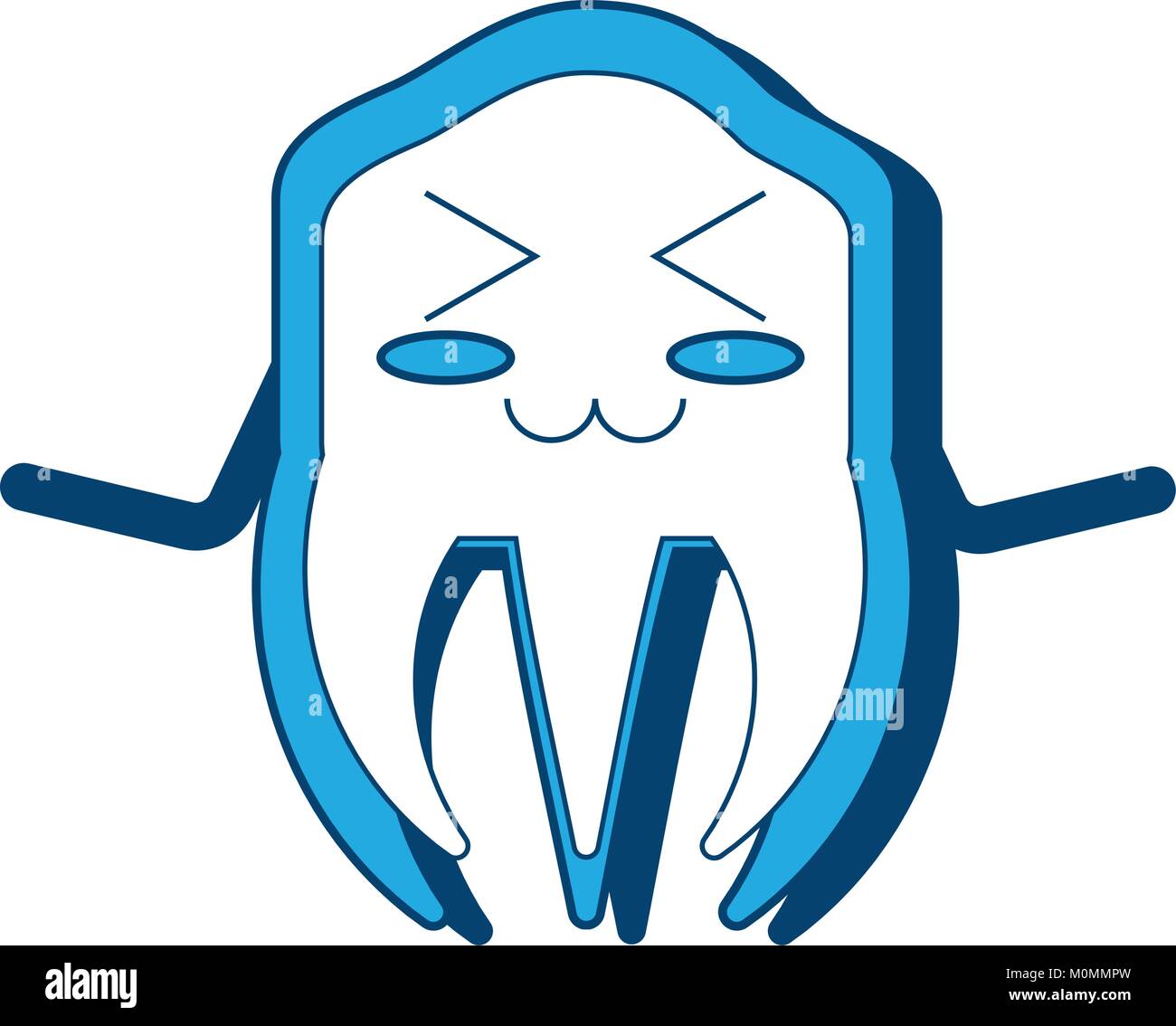 kawaii tooth icon image Stock Vector Image & Art - Alamy