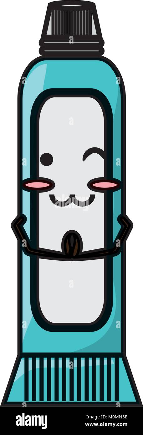 kawaii toothpaste icon image Stock Vector Image & Art - Alamy