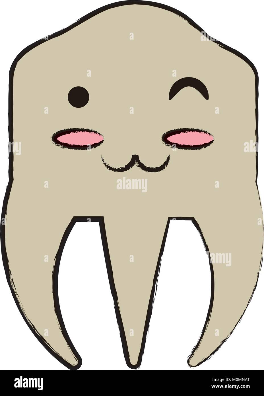 kawaii tooth icon image Stock Vector Image & Art - Alamy