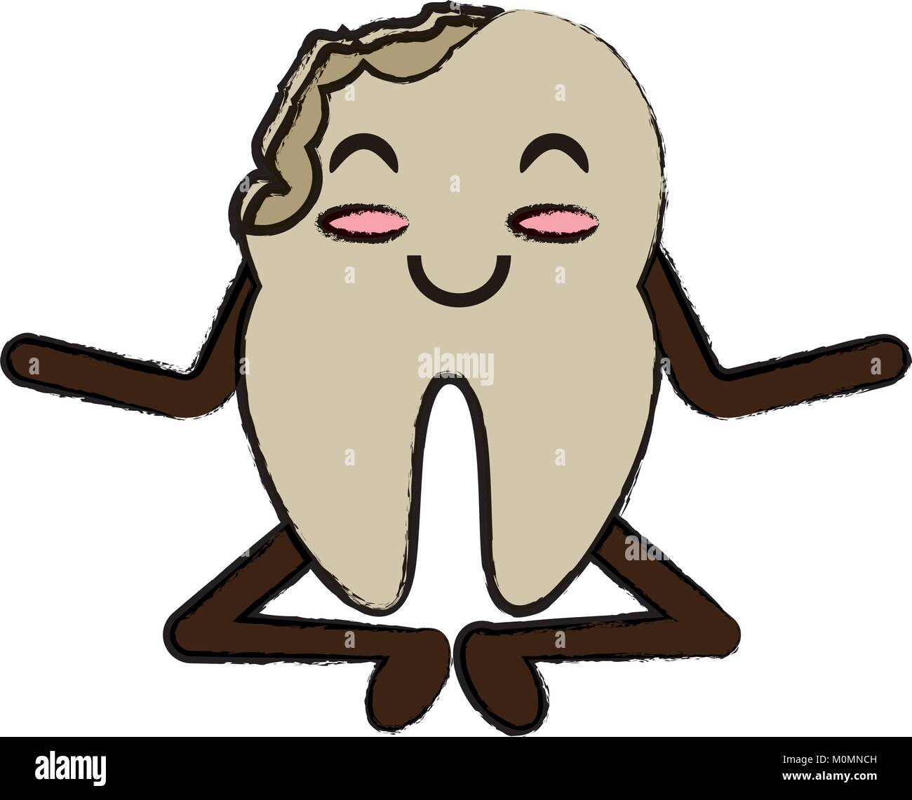 kawaii tooth icon image Stock Vector Image & Art - Alamy