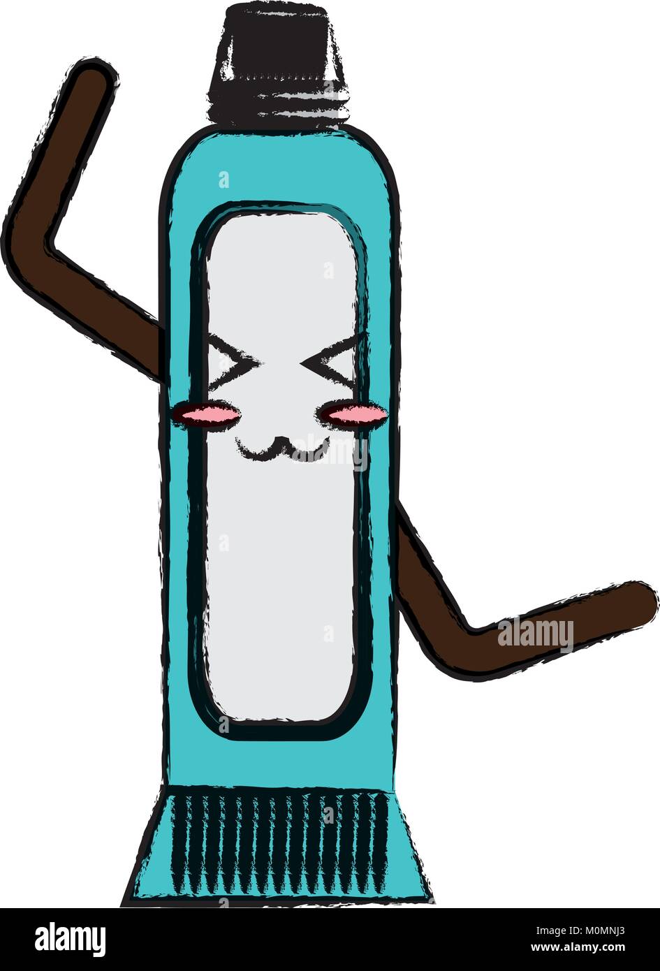 kawaii toothpaste icon image Stock Vector Image & Art - Alamy