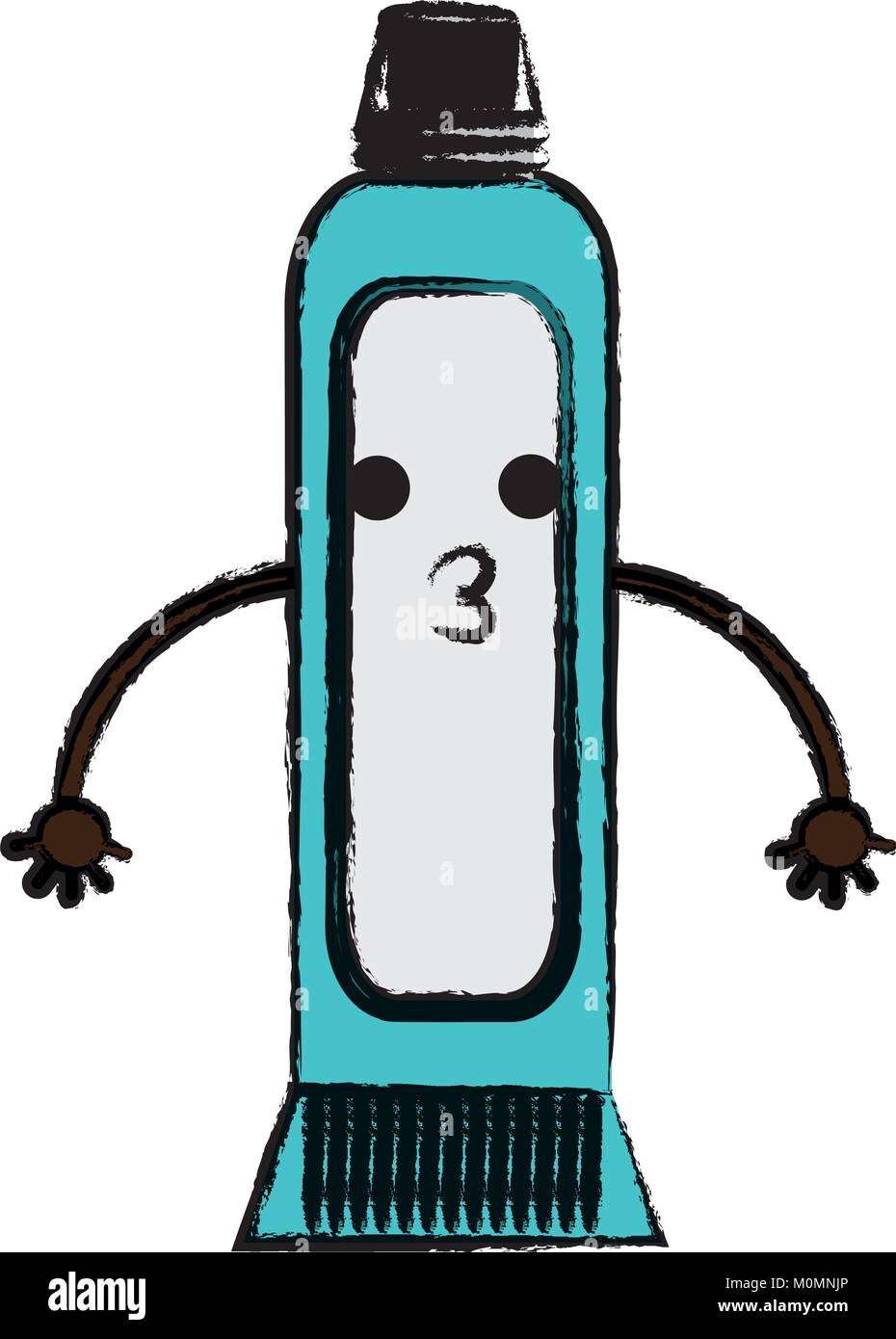 kawaii toothpaste icon image Stock Vector Image & Art - Alamy