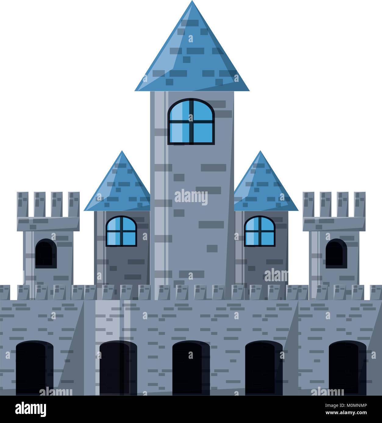 Medieval castle design Stock Vector Image & Art - Alamy