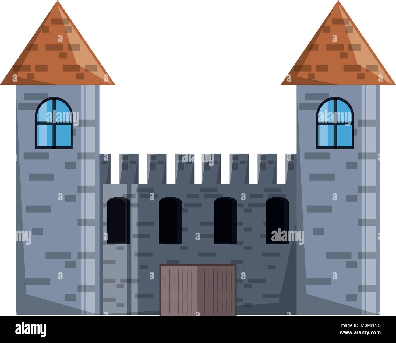 Medieval castle design Stock Vector Image & Art - Alamy