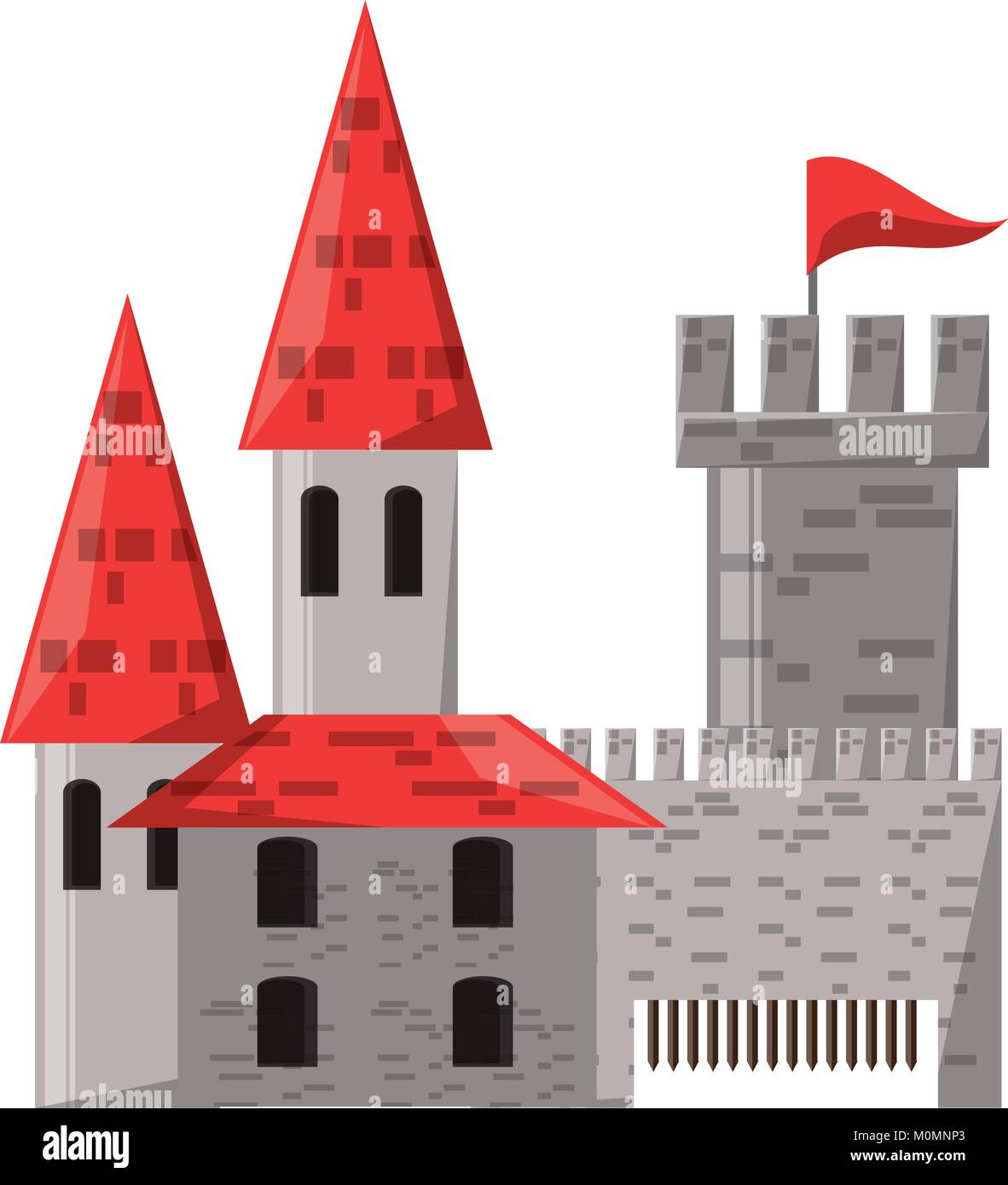 Medieval Castle Design Stock Vector Image & Art - Alamy