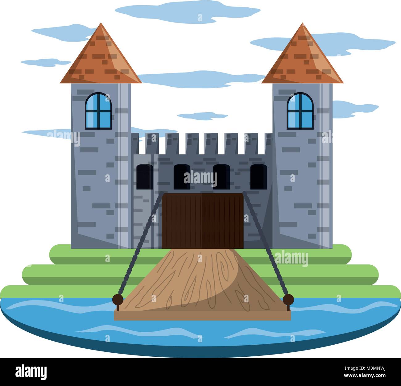 Medieval castle design Stock Vector Image & Art - Alamy