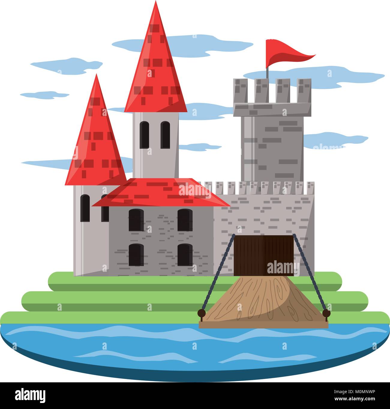 Medieval Castle Design Stock Vector Image & Art - Alamy