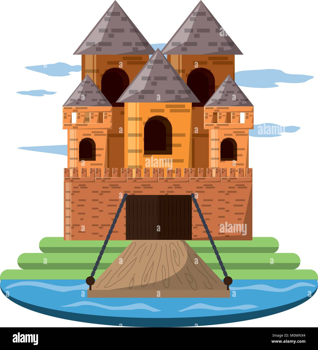 Medieval castle design Stock Vector Image & Art - Alamy