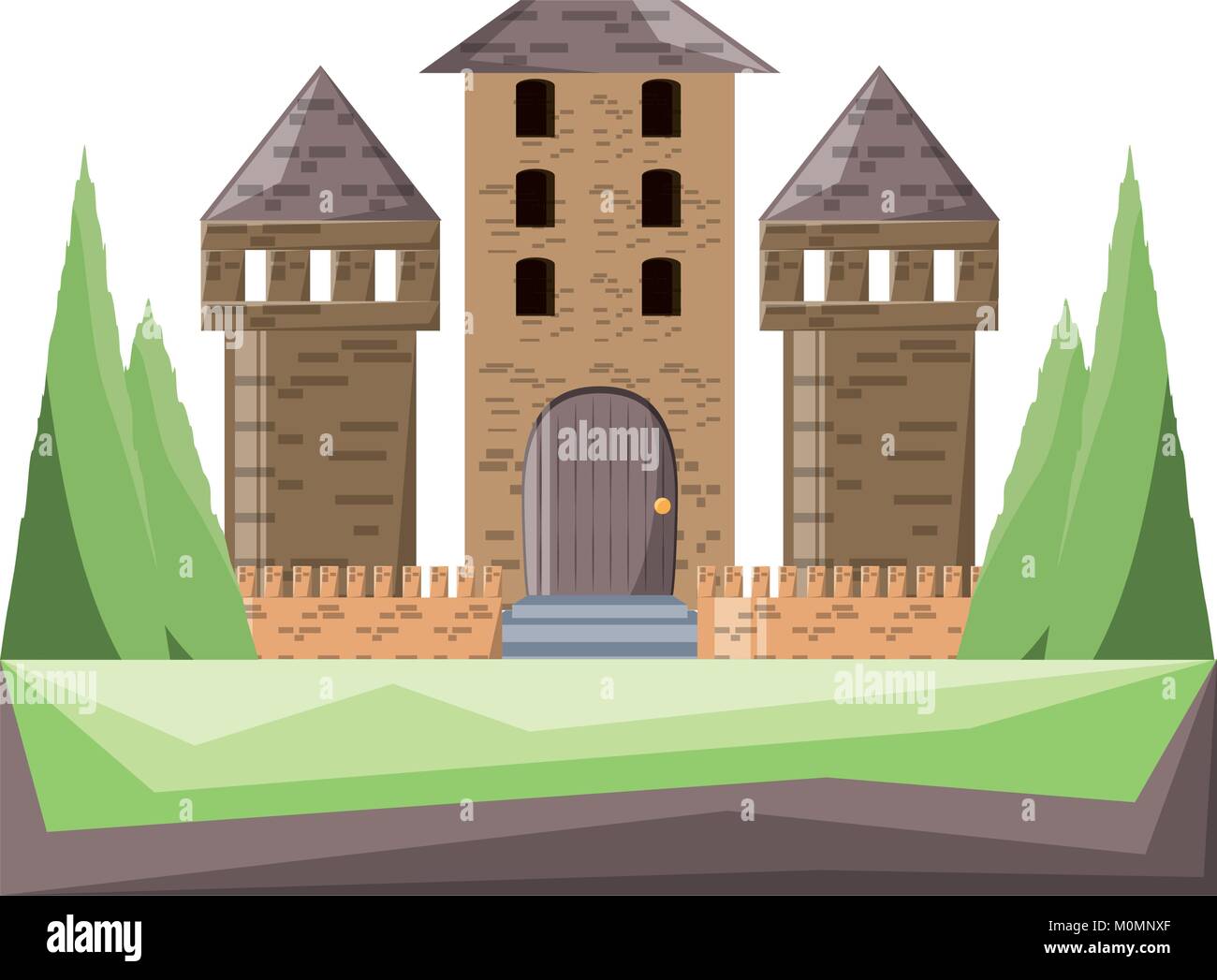 medieval castle icon image Stock Vector Image & Art - Alamy