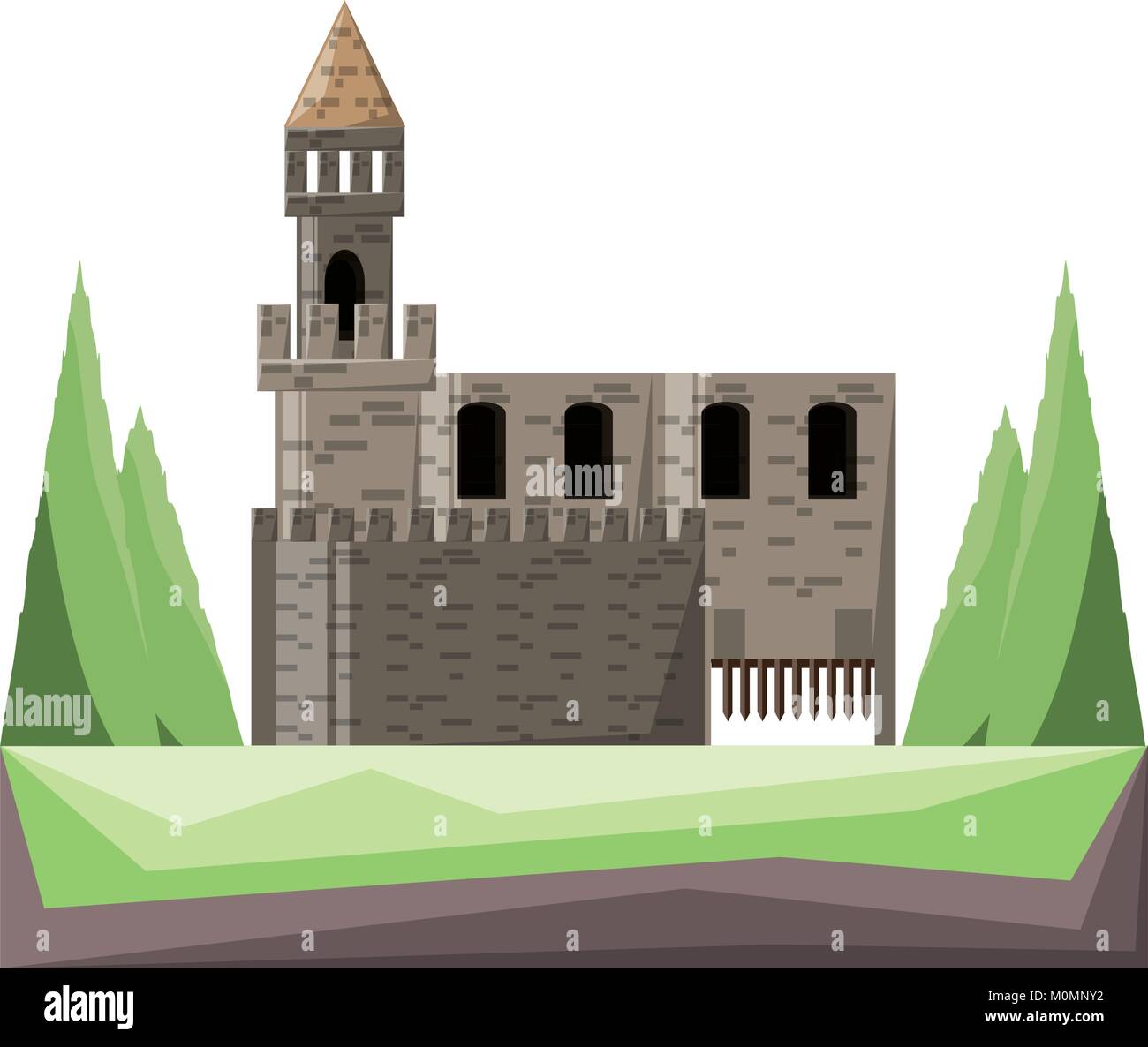 medieval castle icon image Stock Vector Image & Art - Alamy