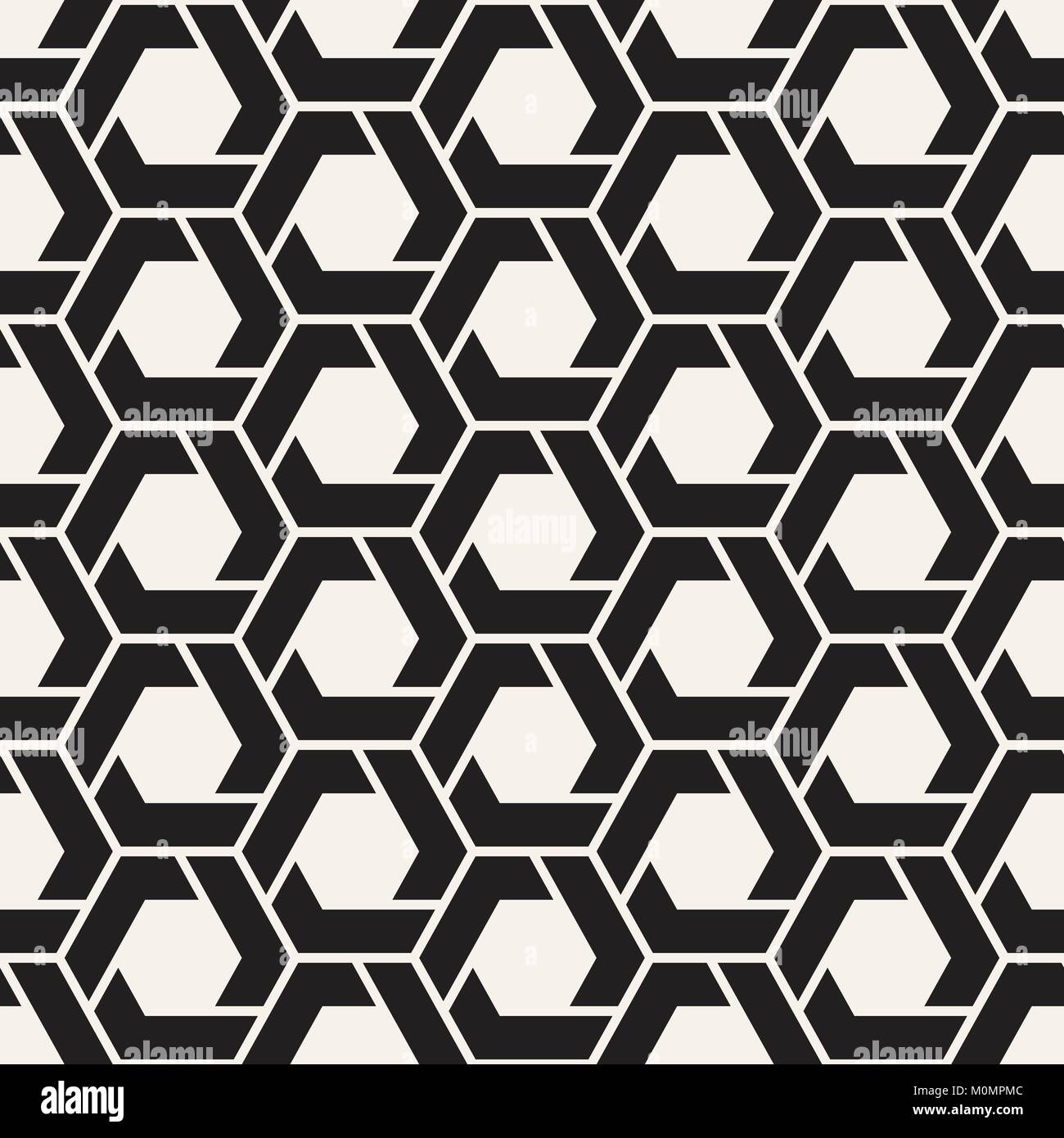 Vector seamless stripes pattern. Modern stylish texture with monochrome trellis. Repeating ...