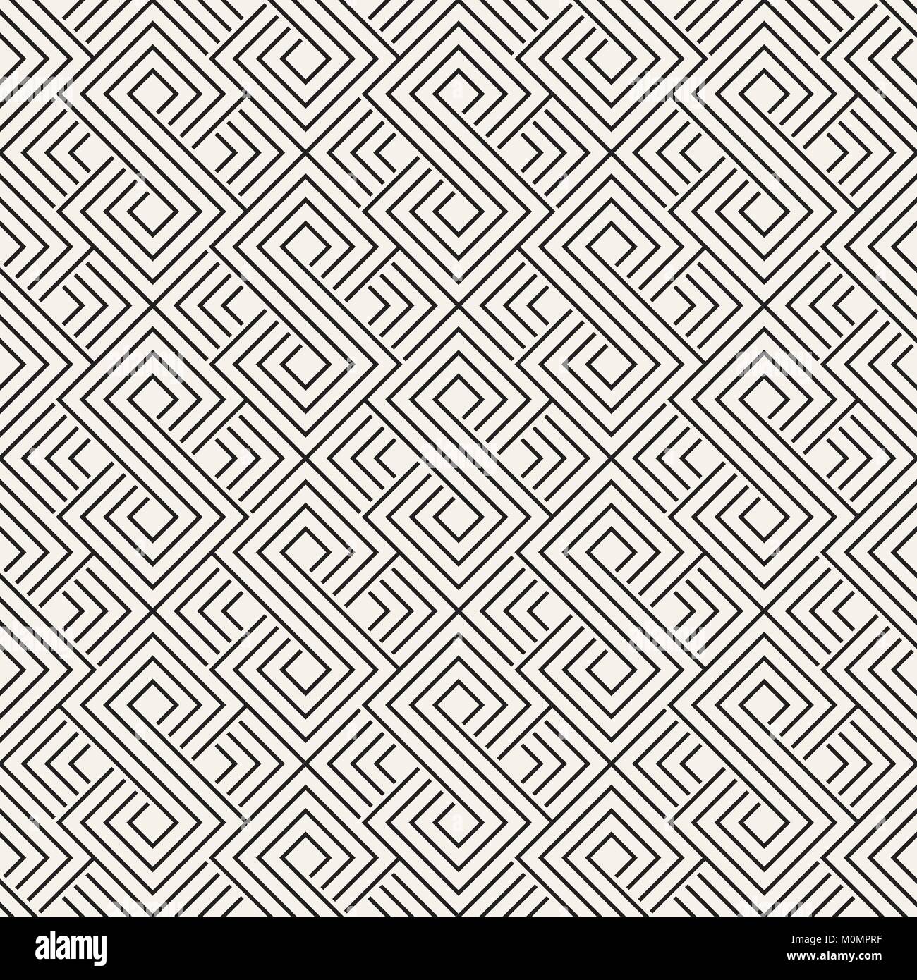 Vector seamless lattice pattern. Modern stylish texture with monochrome ...