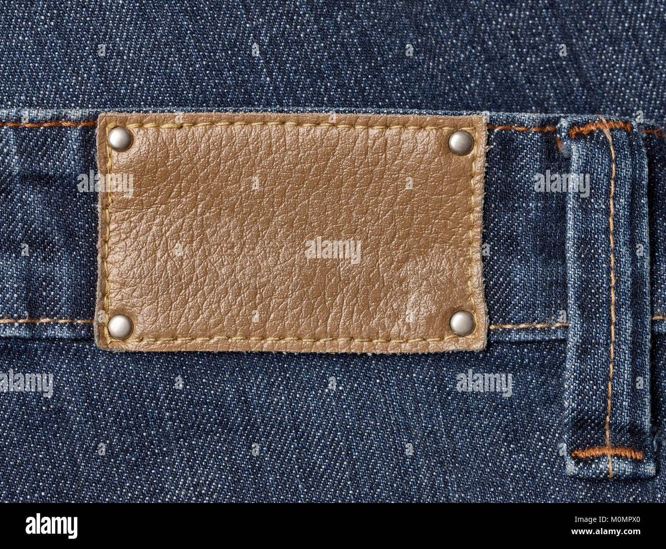 close up of a jeans label Stock Photo - Alamy