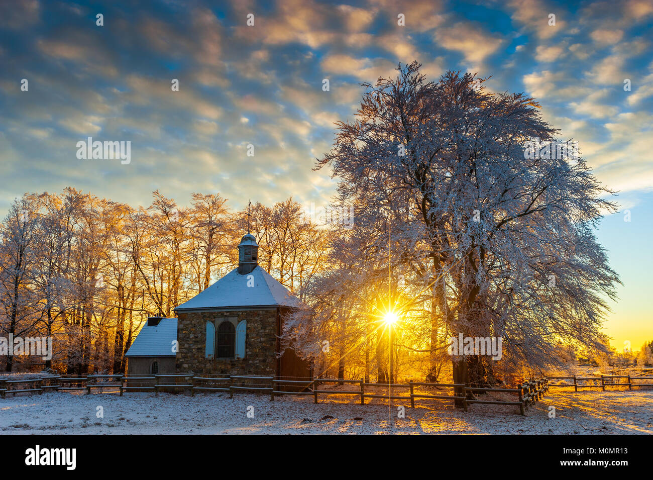 High Fens Winter Landscape Stock Photo - Alamy