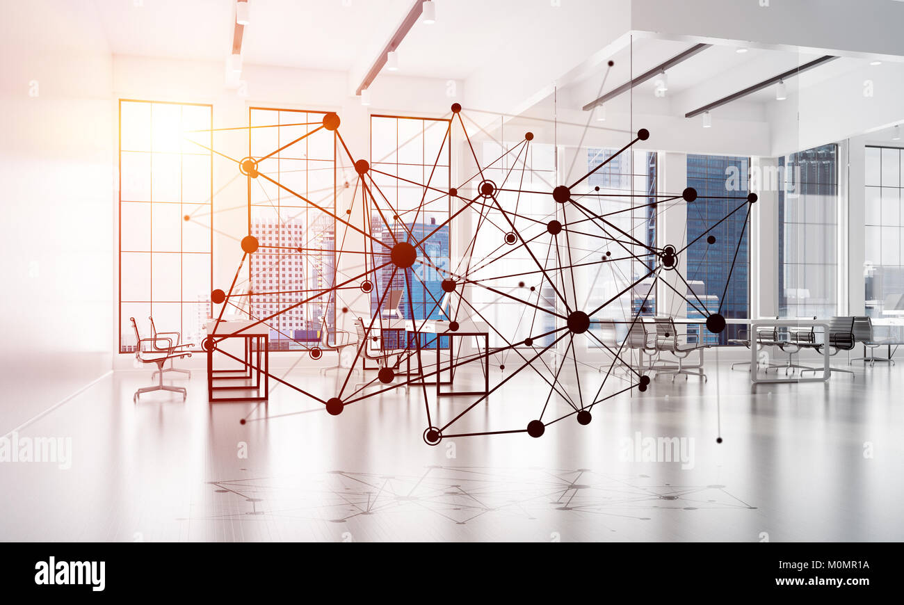 Networking and wireless connection as concept for effective modern ...