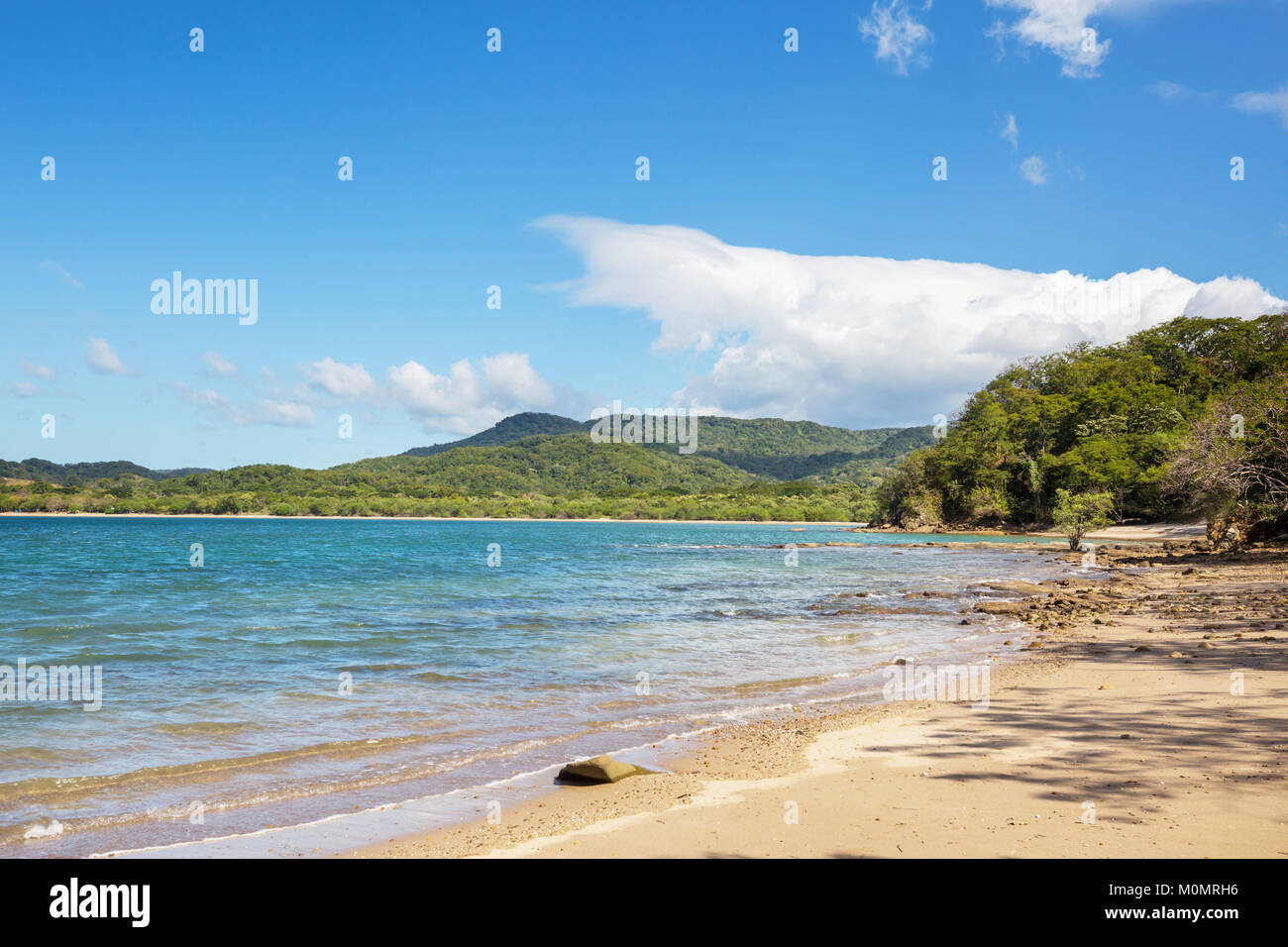 Beautiful tropical Pacific Ocean coast in Costa Rica Stock Photo - Alamy