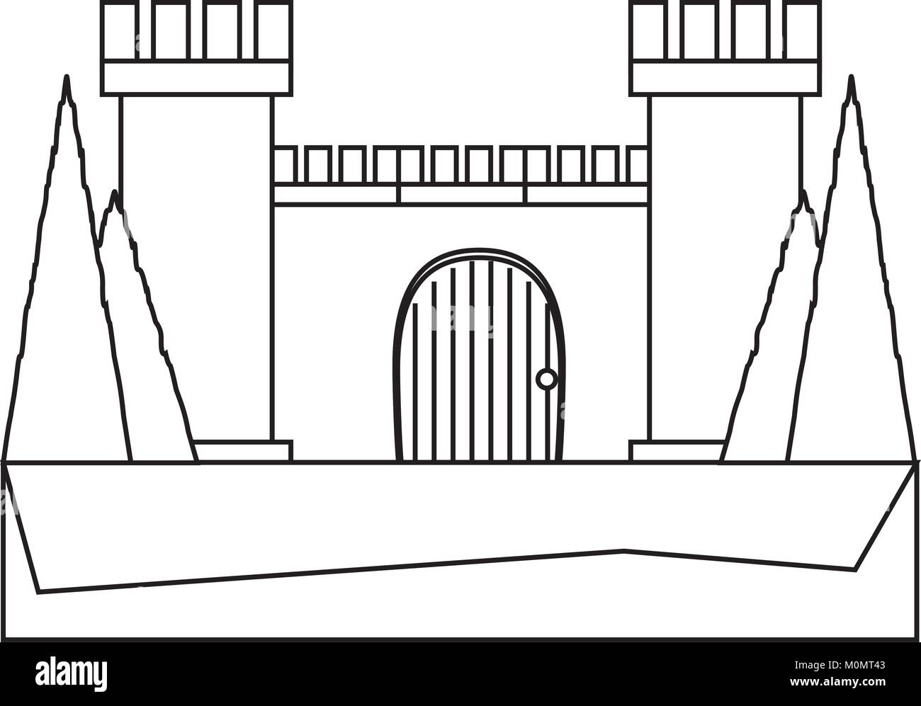 Medieval castle design Stock Vector Image & Art - Alamy