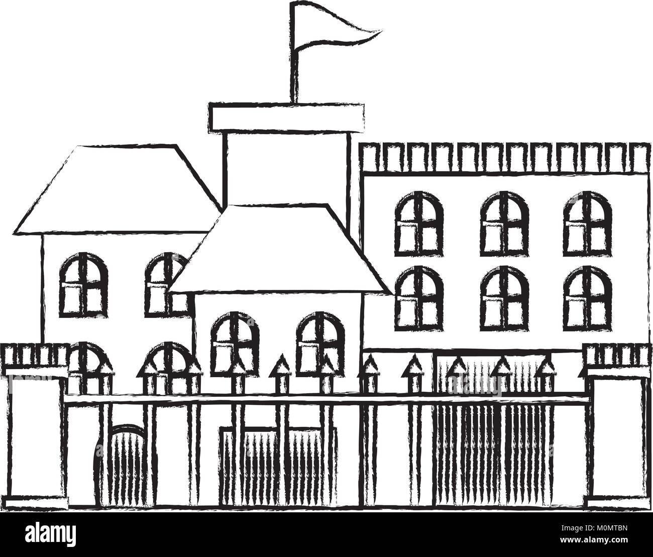 Modern castle icon image Stock Vector Image & Art - Alamy