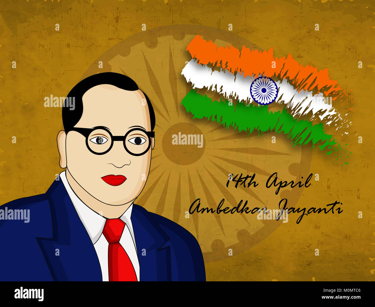 illustration of Dr. Ambedkar Jayanti Stock Photo - Alamy