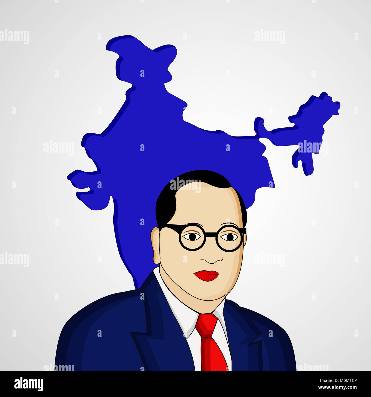 Dr b r ambedkar indian flag hi-res stock photography and images - Alamy