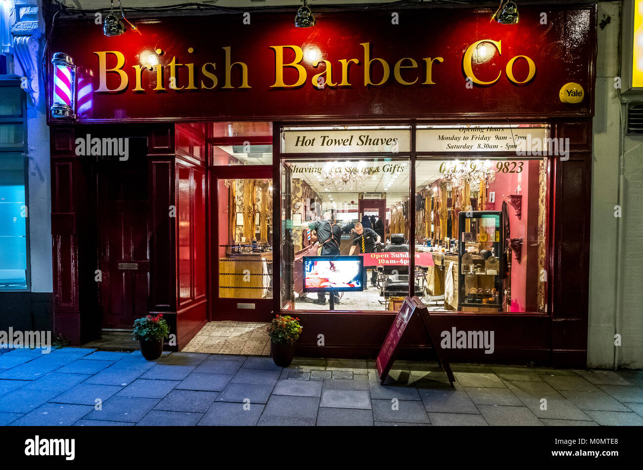 Branch of the British Barber Co, Whiteladies Road, Bristol, UK Stock ...