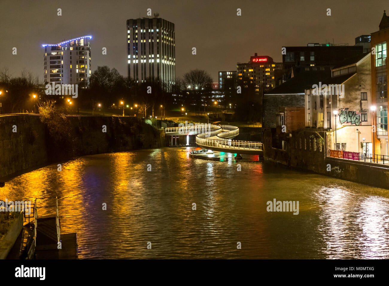 Castle Bridge, Finzels Reach, Bristol Stock Photo - Alamy