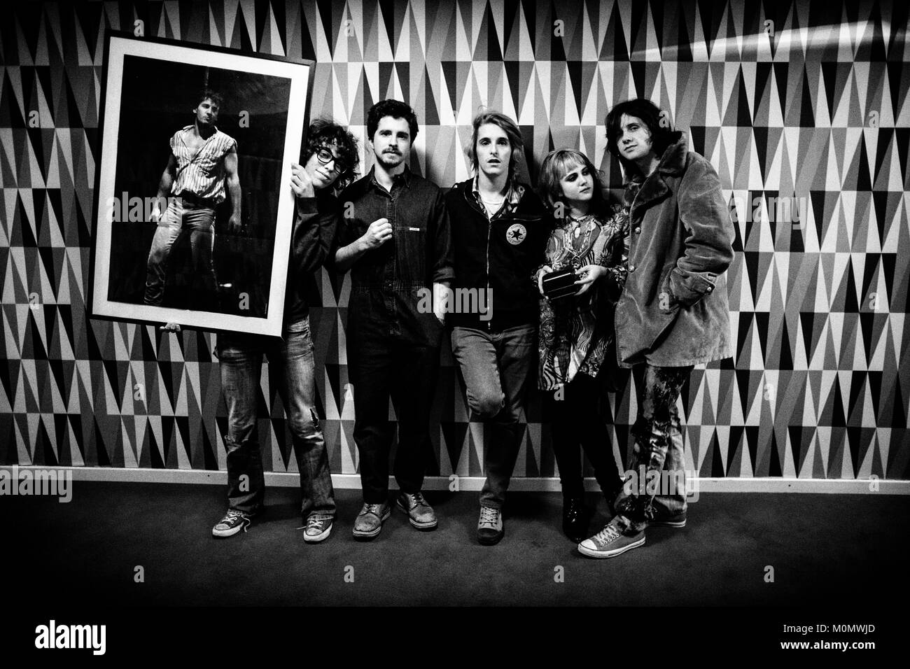 Lead singer Sam France from the duo Foxygen pictured together with the ...