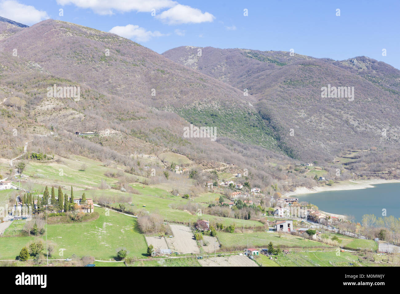 Castel di tora turano italy lake lazio hi-res stock photography and ...