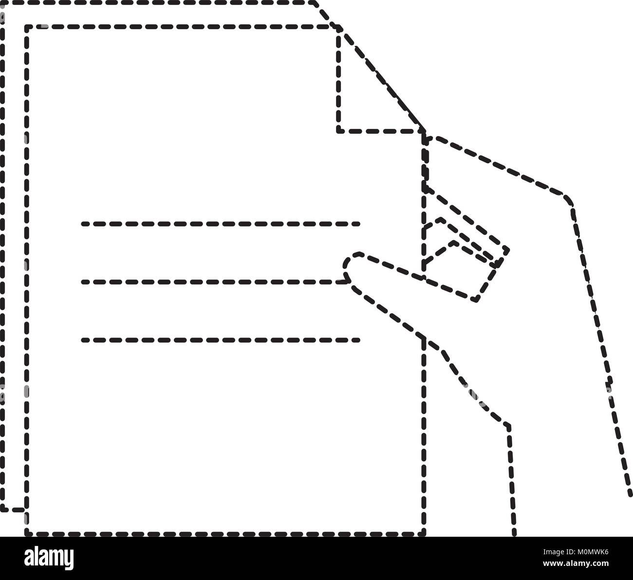 Hands paper document isolated Black and White Stock Photos & Images - Alamy