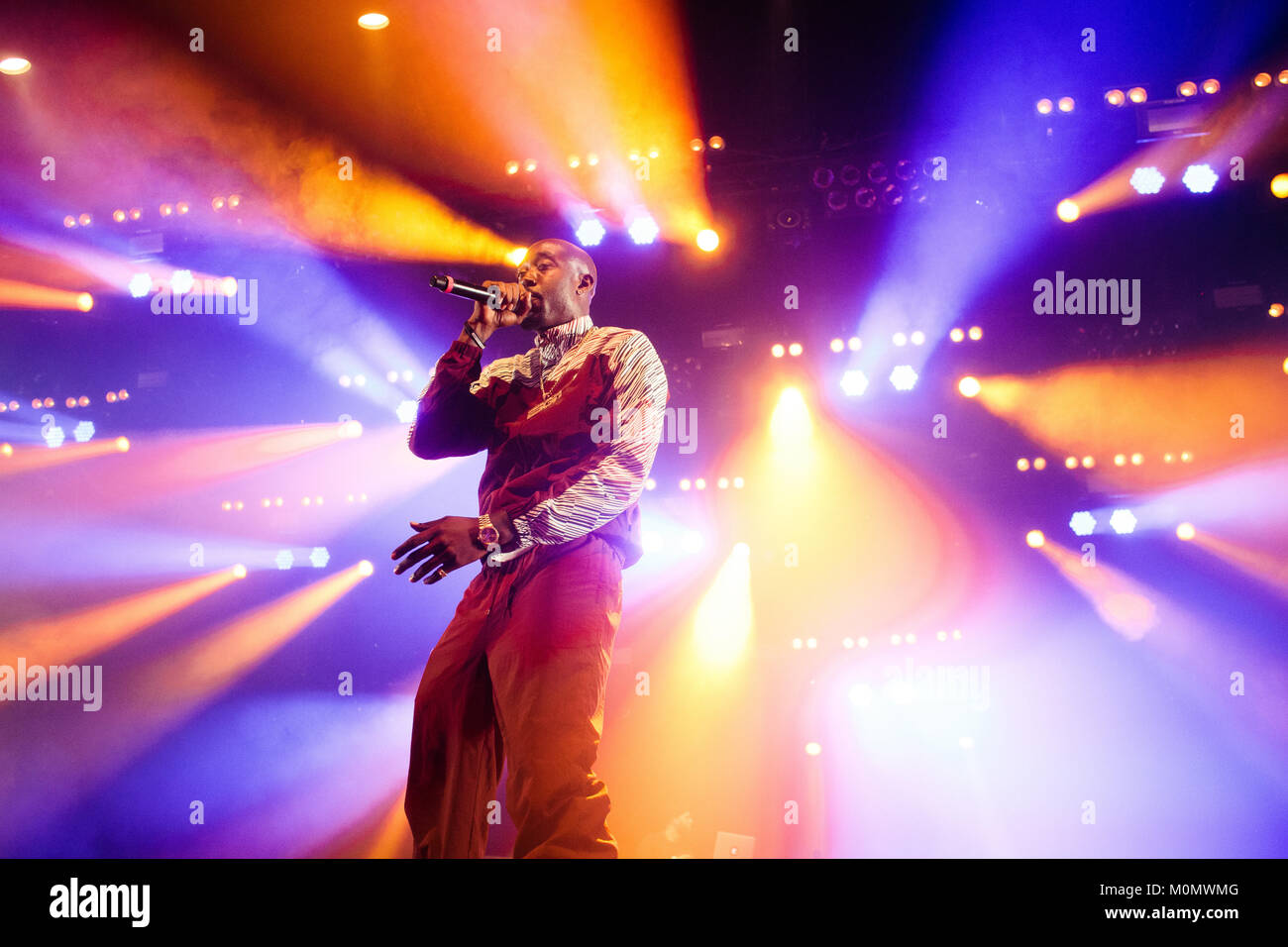 The American rapper and lyricist Freddie Gibbs performs a live concert ...