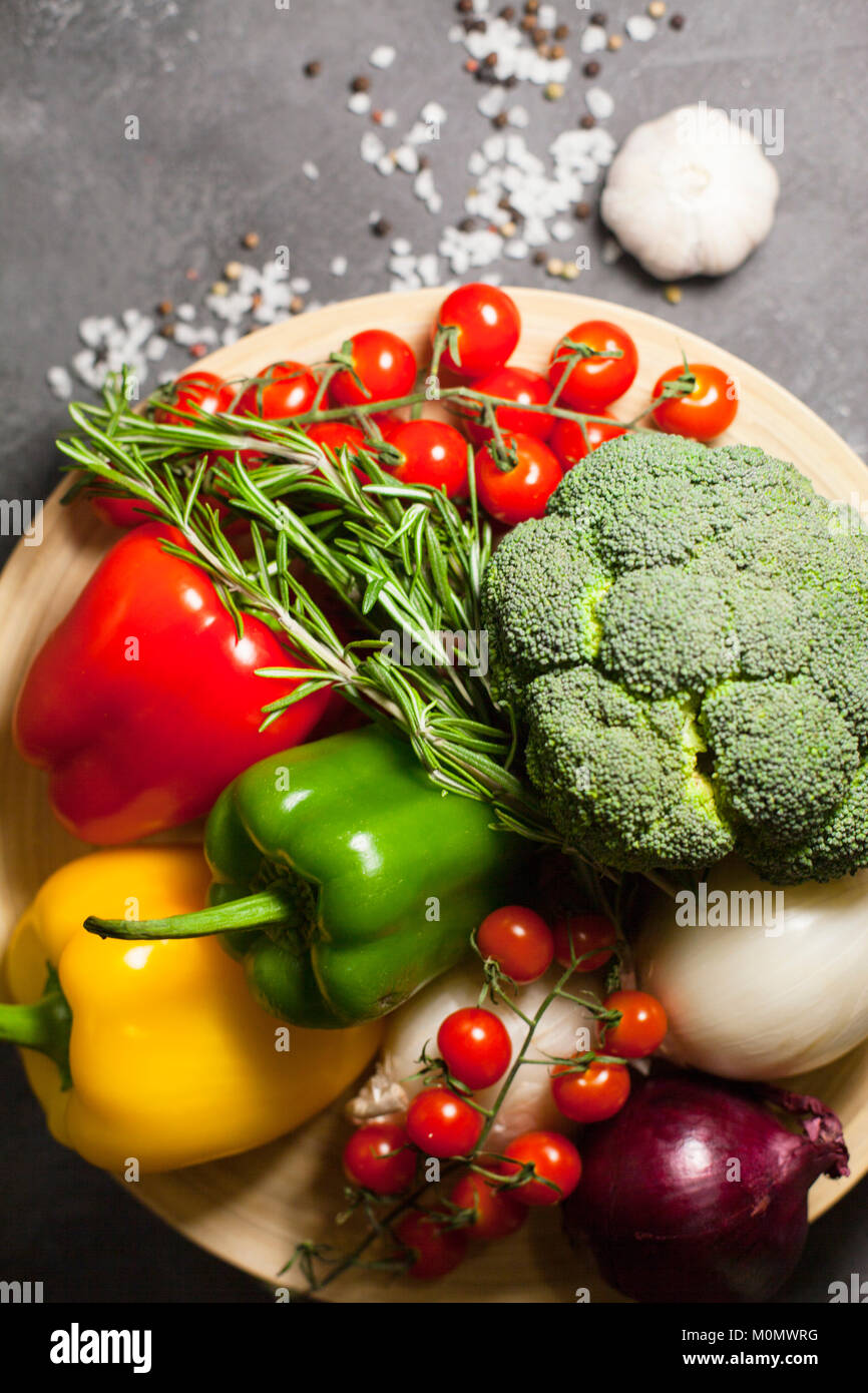 Vegetables on a pale Stock Photo - Alamy